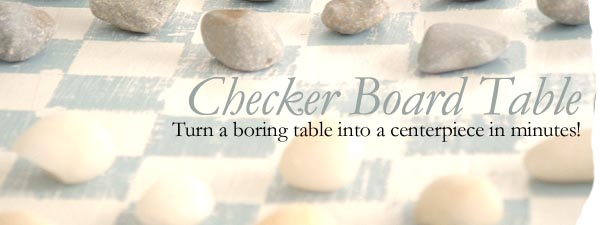 Checkerboard Table-Easy as 1, 2, 3 . . . 8 - RepcoLite Paints